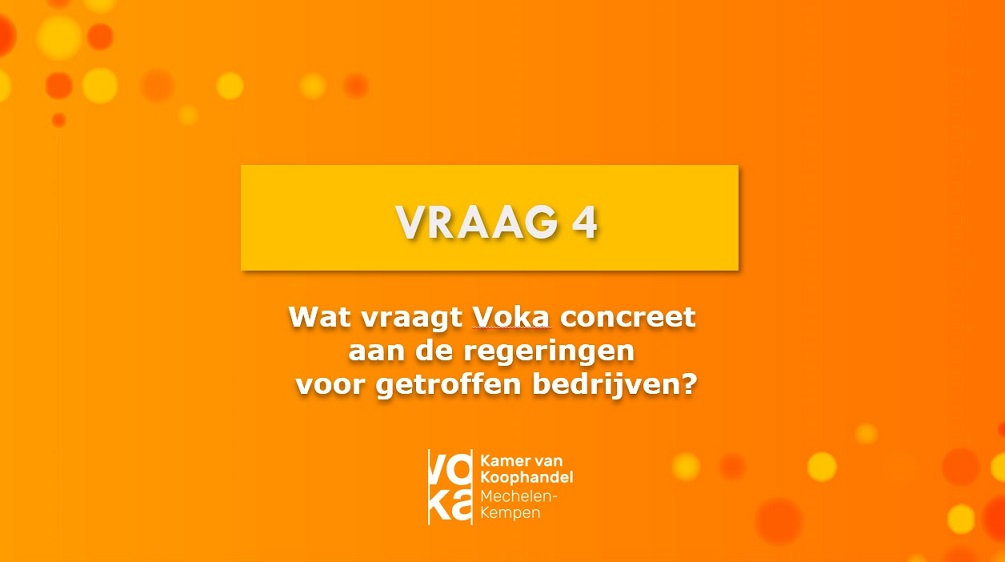 Wat vraagt Voka aan de regering voor de getroffen bedrijven? | Voka