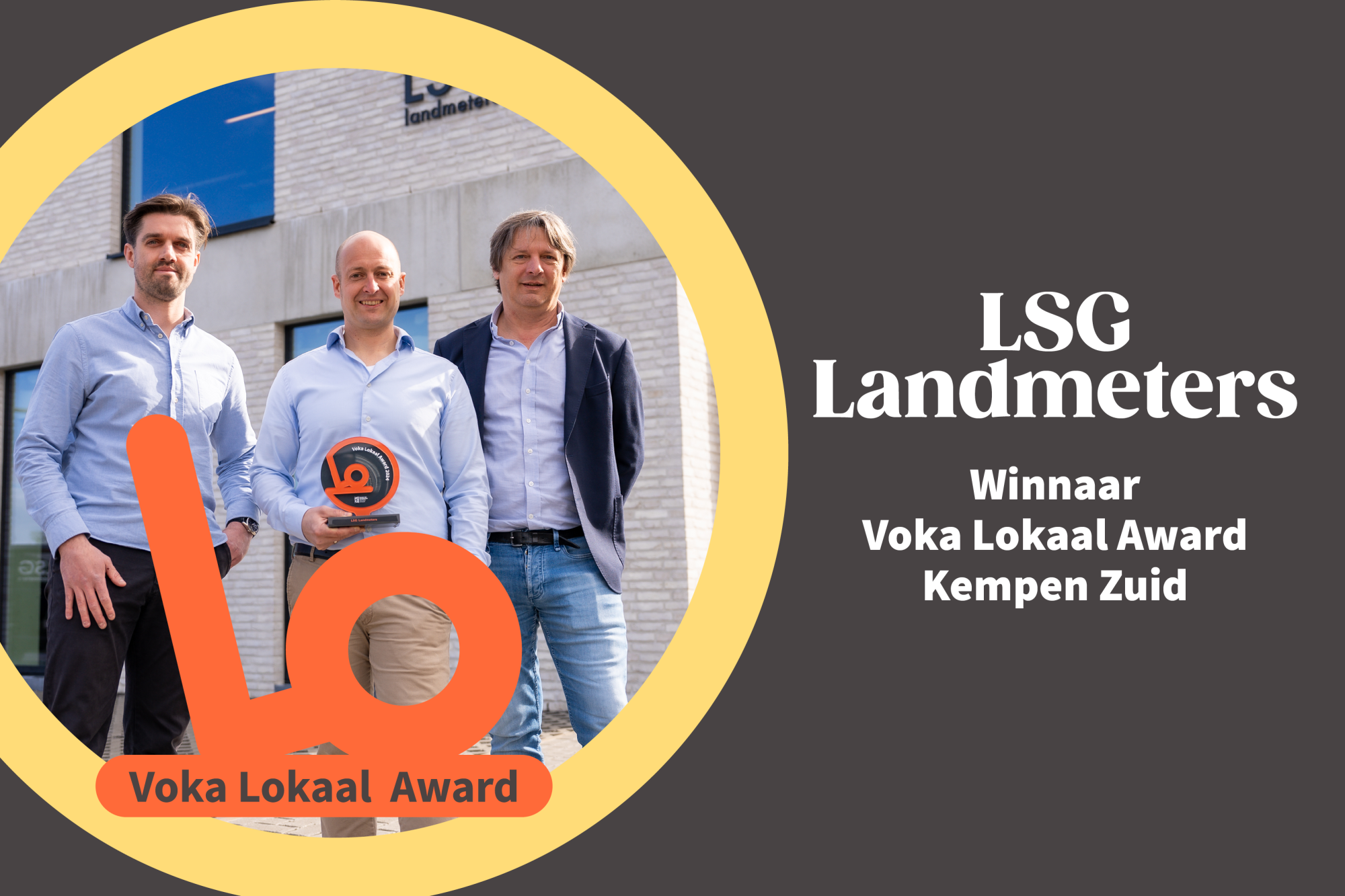 Celine Van Ouytsel verrast 'LSG Landmeters' met Voka-award | Voka